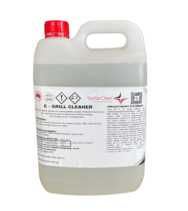 Oven and Grill Hotplate Detergent StellarChem WCIEG5 - E Grill Cleaner ...